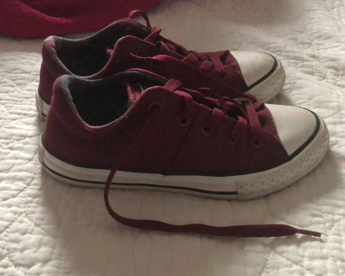 Tenis All Converse Star Vinho Importado | Calçado Infantil para Meninas ...