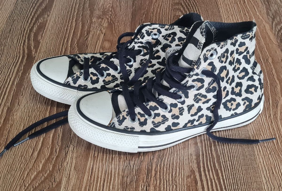 Tênis All Star Animal Print | Tênis Feminino All Star Usado 80343389 ...