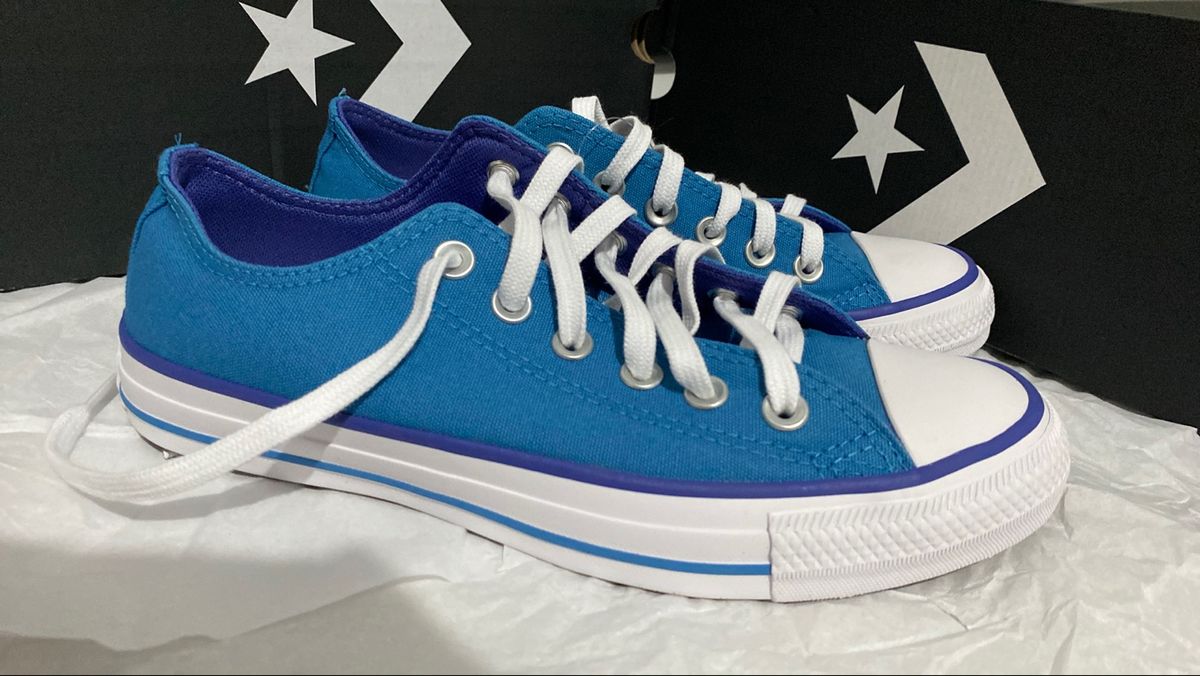 Tênis All Star Azul 37 - Unisex | Tênis Feminino All Star Usado ...