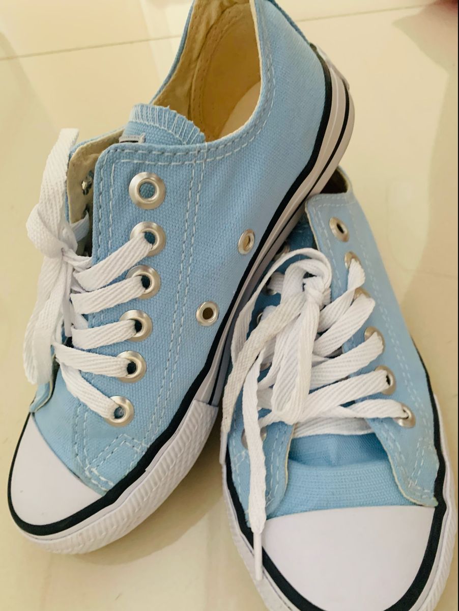 Tênis All Star Azul Claro | Tênis Feminino All Star Usado 81661105 | enjoei