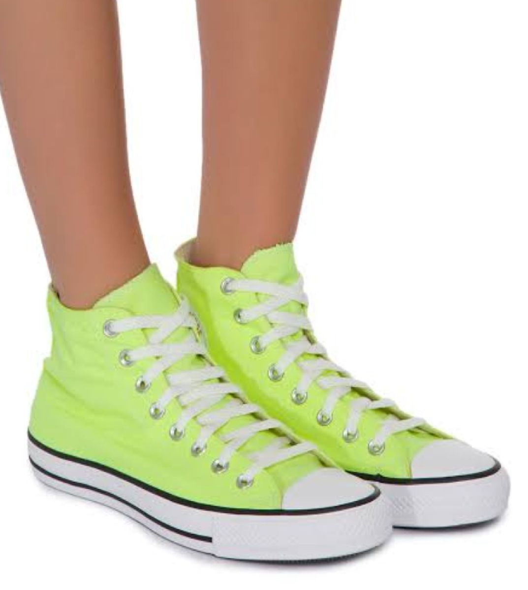 Tenis All Star Cano Alto Neon | Tênis Feminino All Star Converse Usado ...