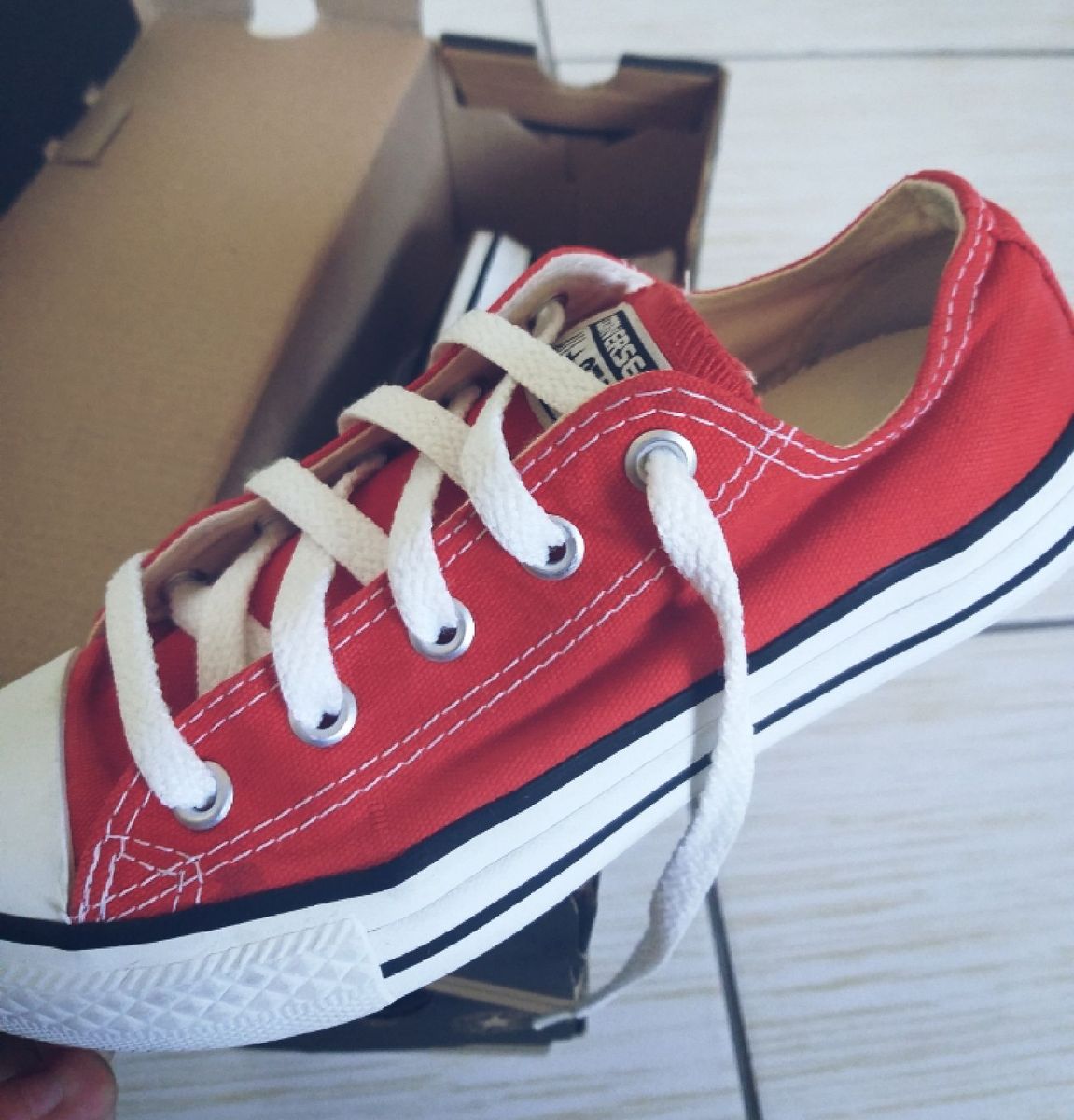 Tênis All Star Clássico Vermelho | Tênis Feminino All Star Usado ...