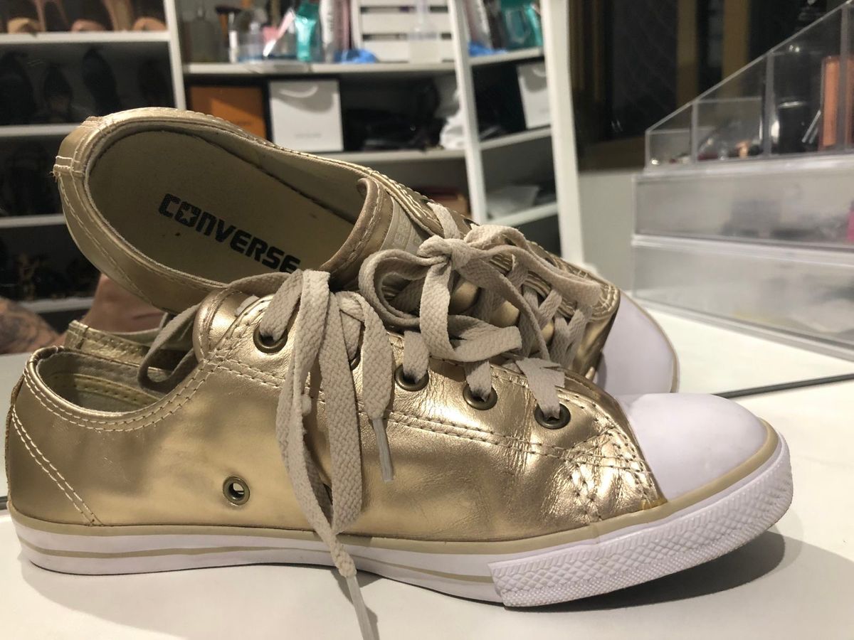 Tênis All Star Converse Dourado | Tênis Feminino All Star Converse ...