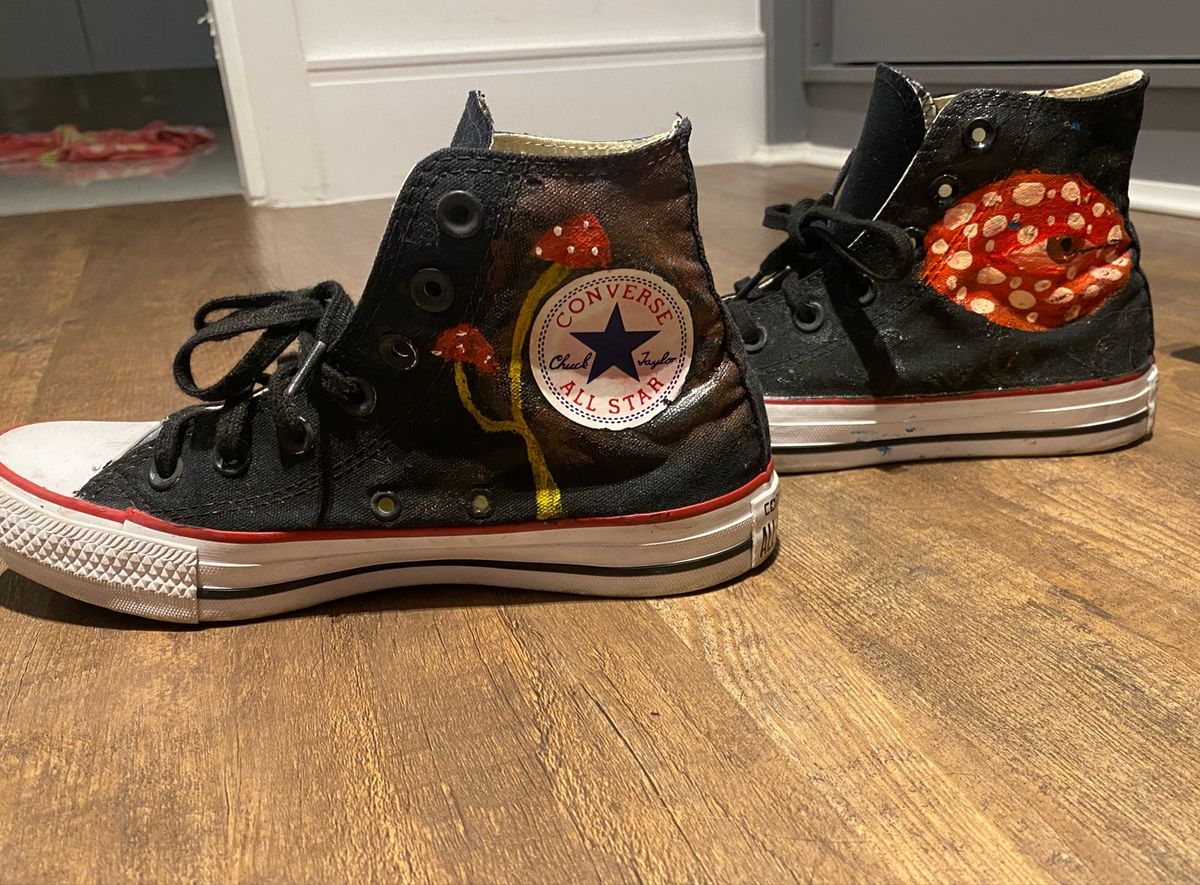 Tênis All Star Customizado | Tênis Feminino All Star Usado 80359589 ...