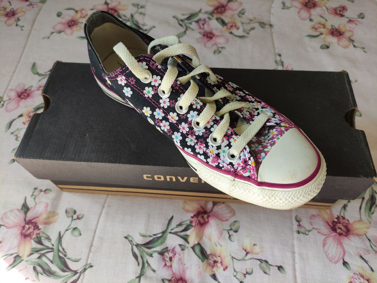 Tênis All Star Flowers | Tênis Feminino All Star Usado 86041018 | enjoei