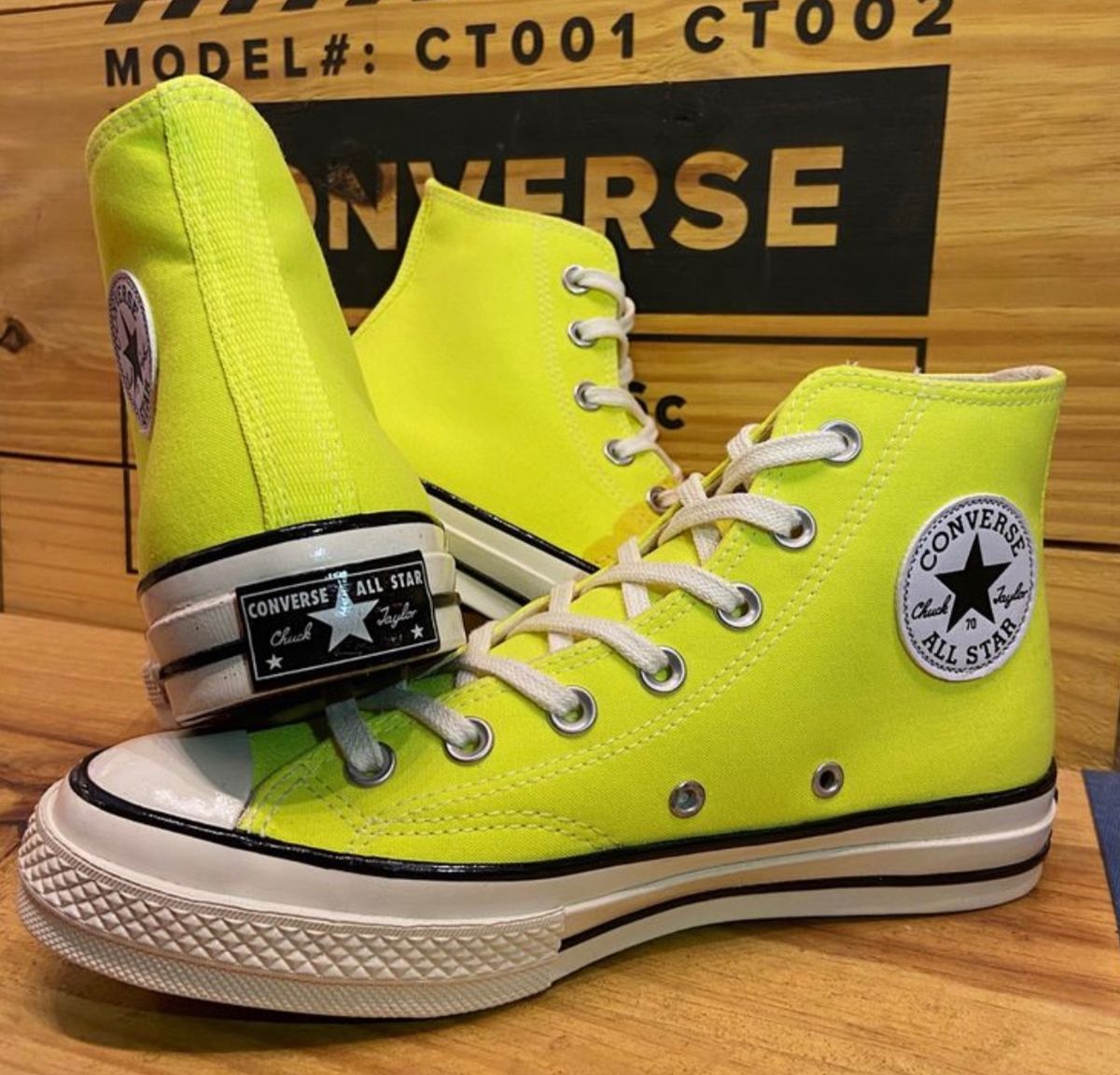 Tênis All Star Neon Cano Alto | Sapato Masculino All Star Nunca Usado ...