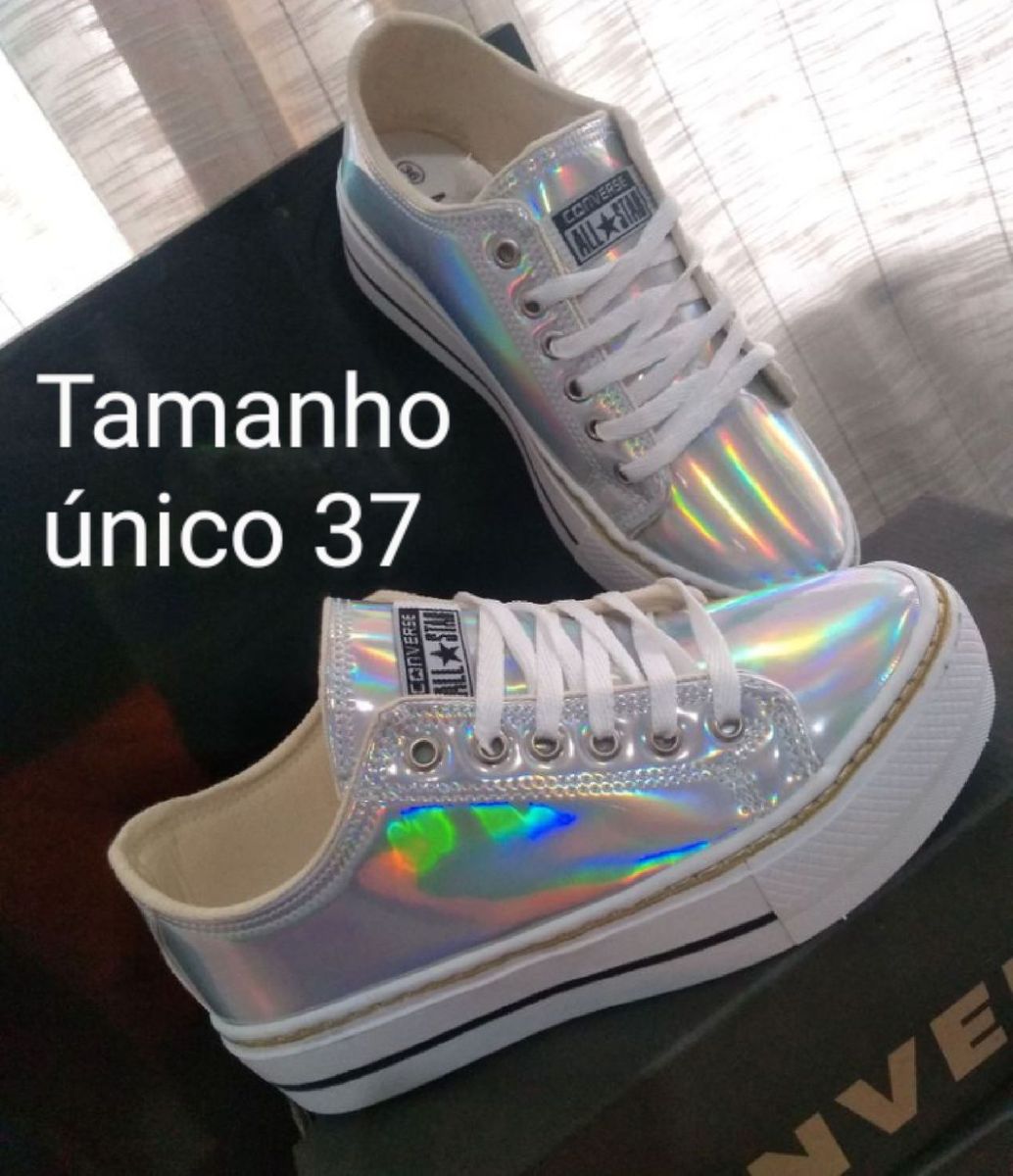 Tênis All Star Original Salto Plataforma Tamanho 37 Produto Novo Na ...