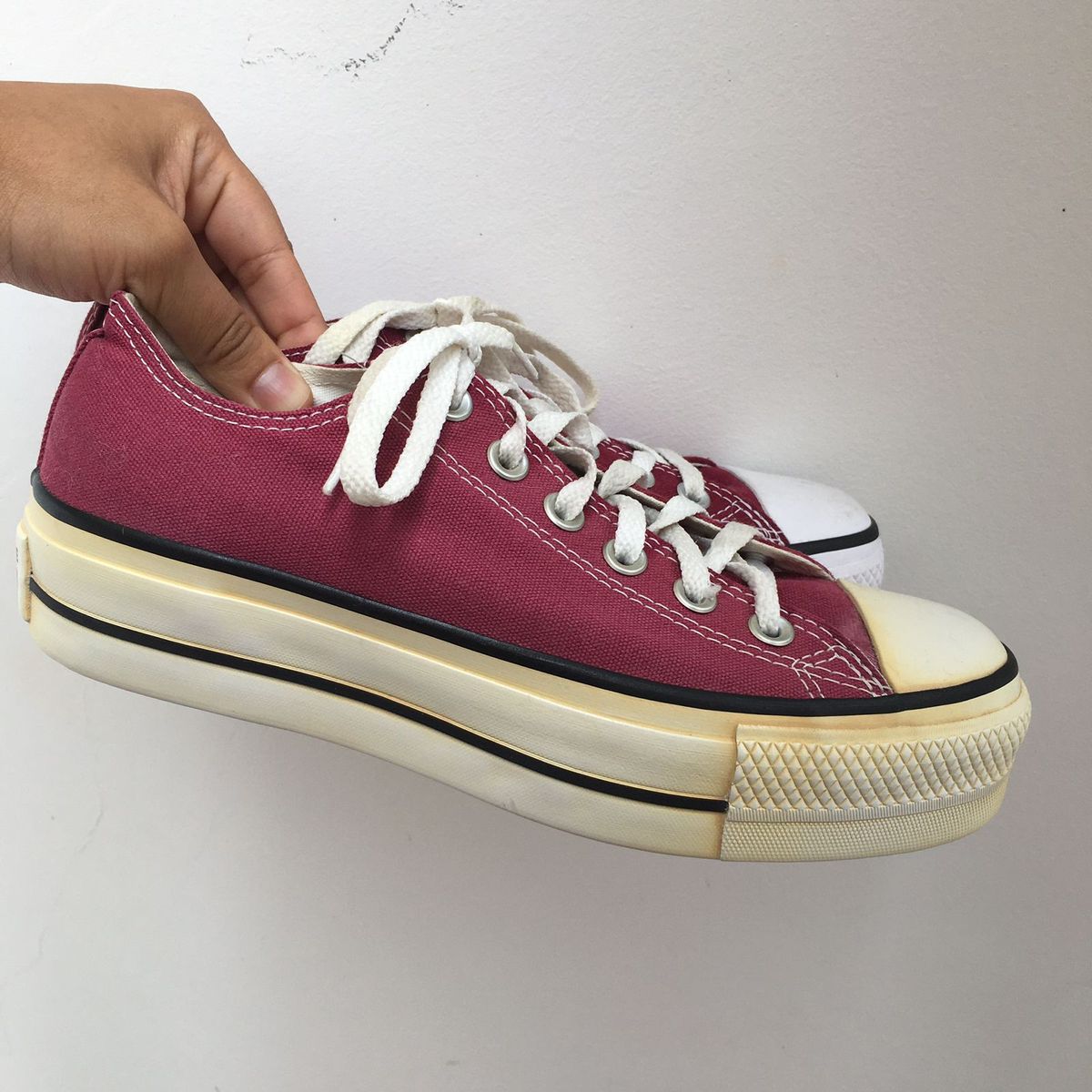 Tênis All Star Original Vinho Plataforma | Tênis Feminino All Star ...