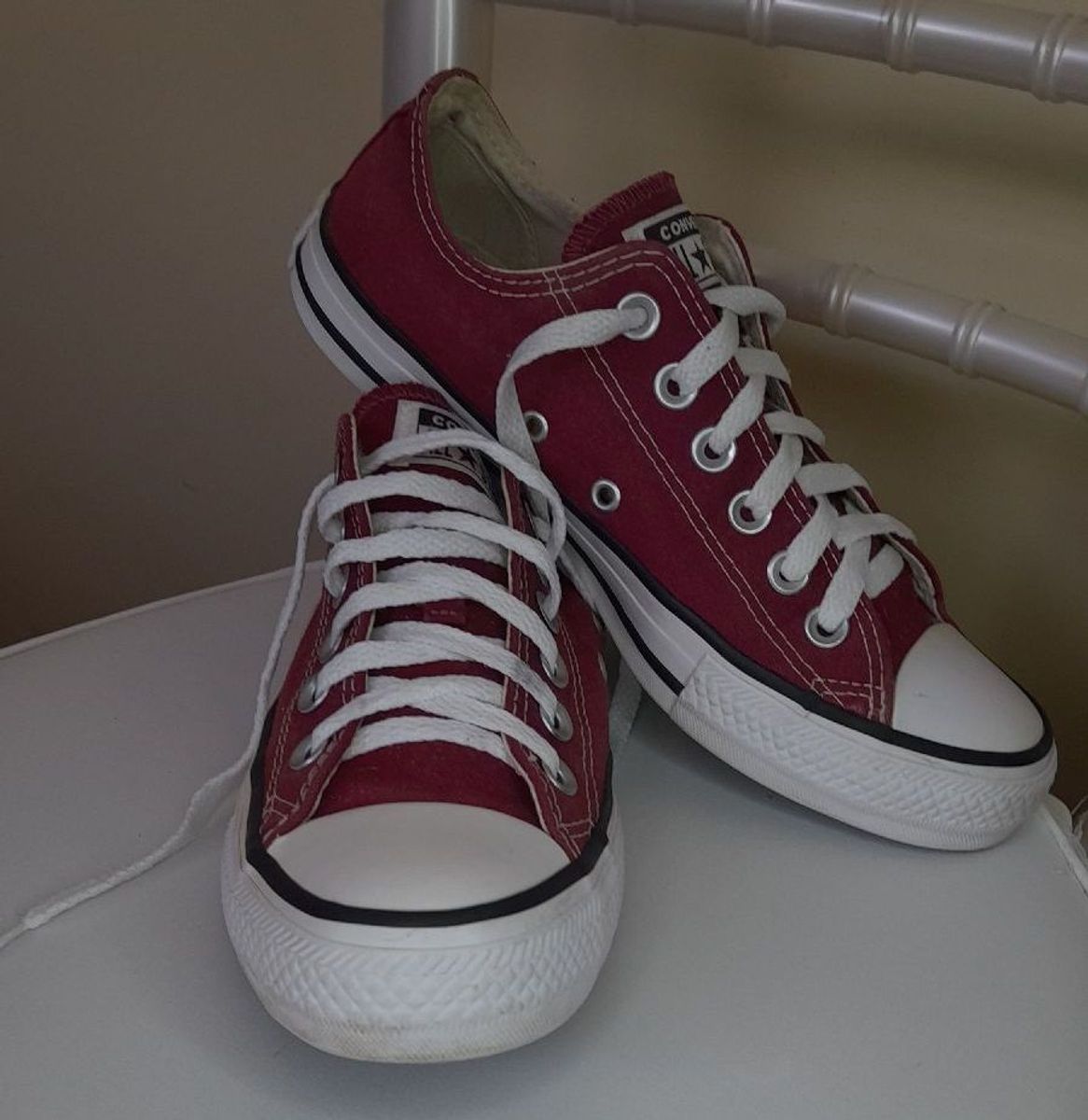 Tenis All Star Vinho Original | Tênis Feminino All Star Usado 86014262 ...