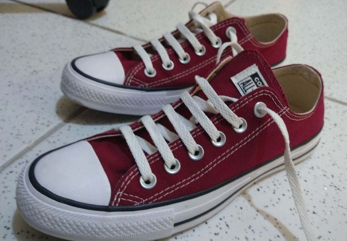 Tênis All Star Vinho | Tênis Feminino All Star Nunca Usado 60770270 ...
