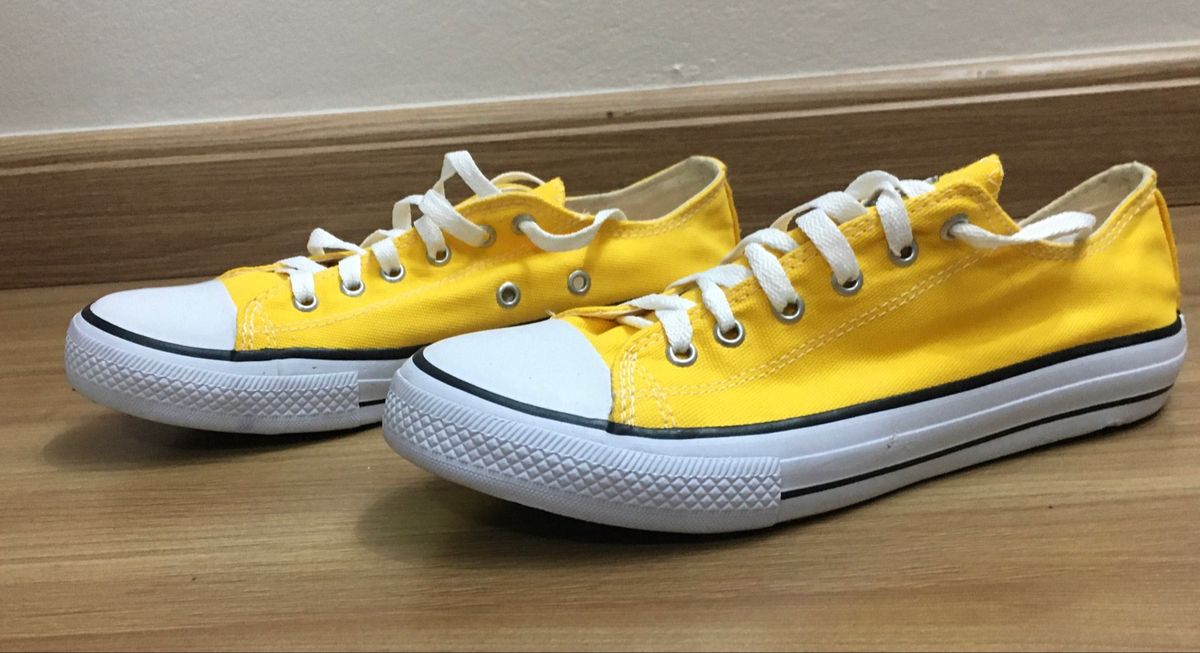 Tênis All Star Yellow - Premium. | Tênis Feminino All Star Nunca Usado ...