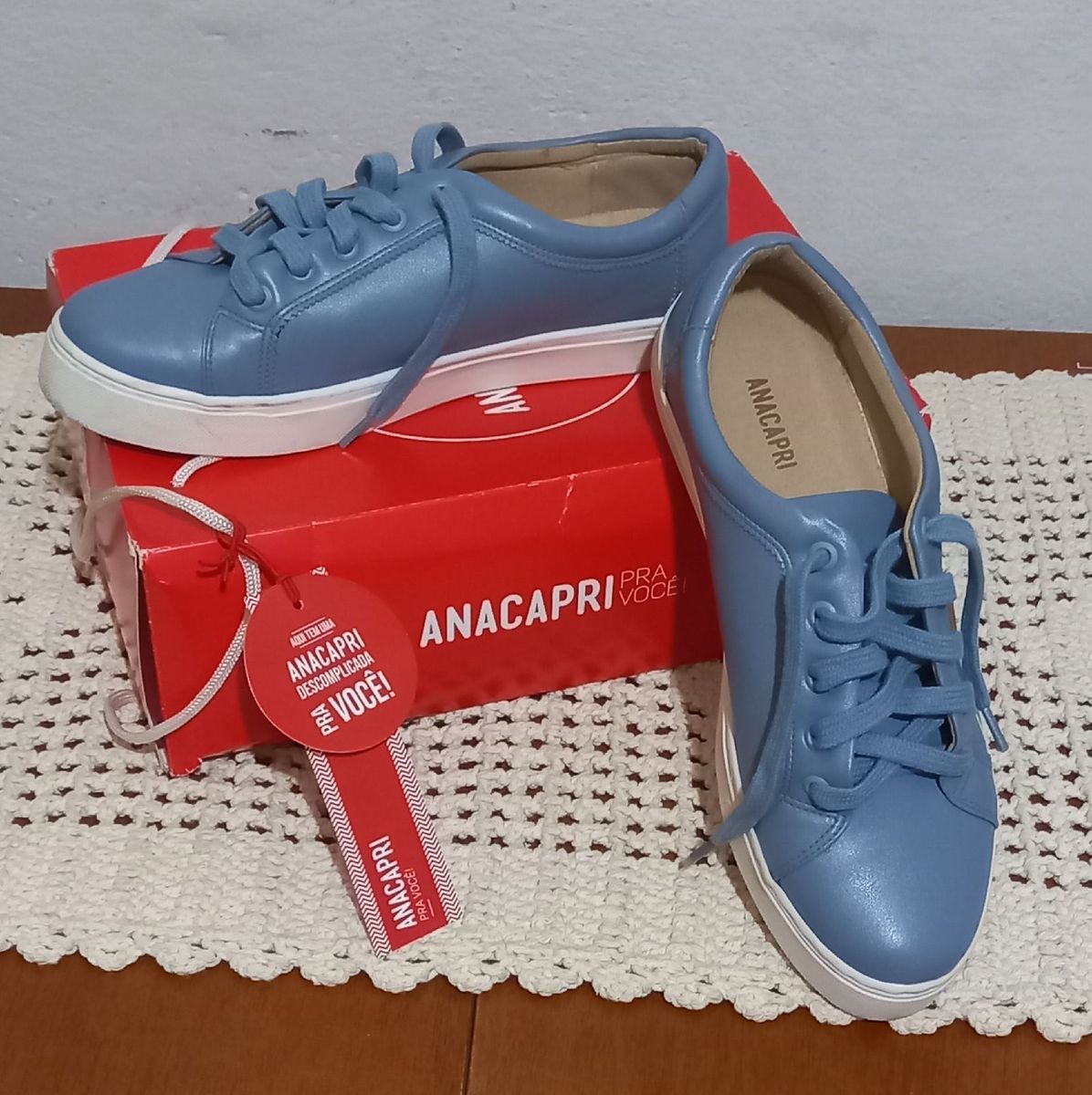 Tenis Ana Capri Azul | Tênis Feminino Anacapri Usado 91793806 | enjoei