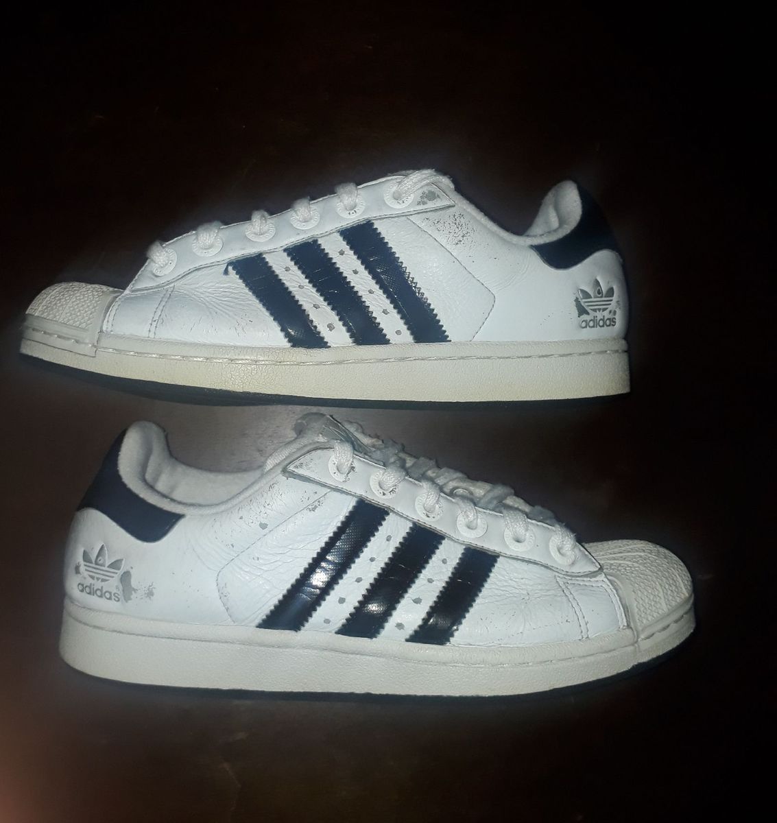 Tênis Antigo Adidas Superstar Original | Tênis Feminino Adidas Usado ...
