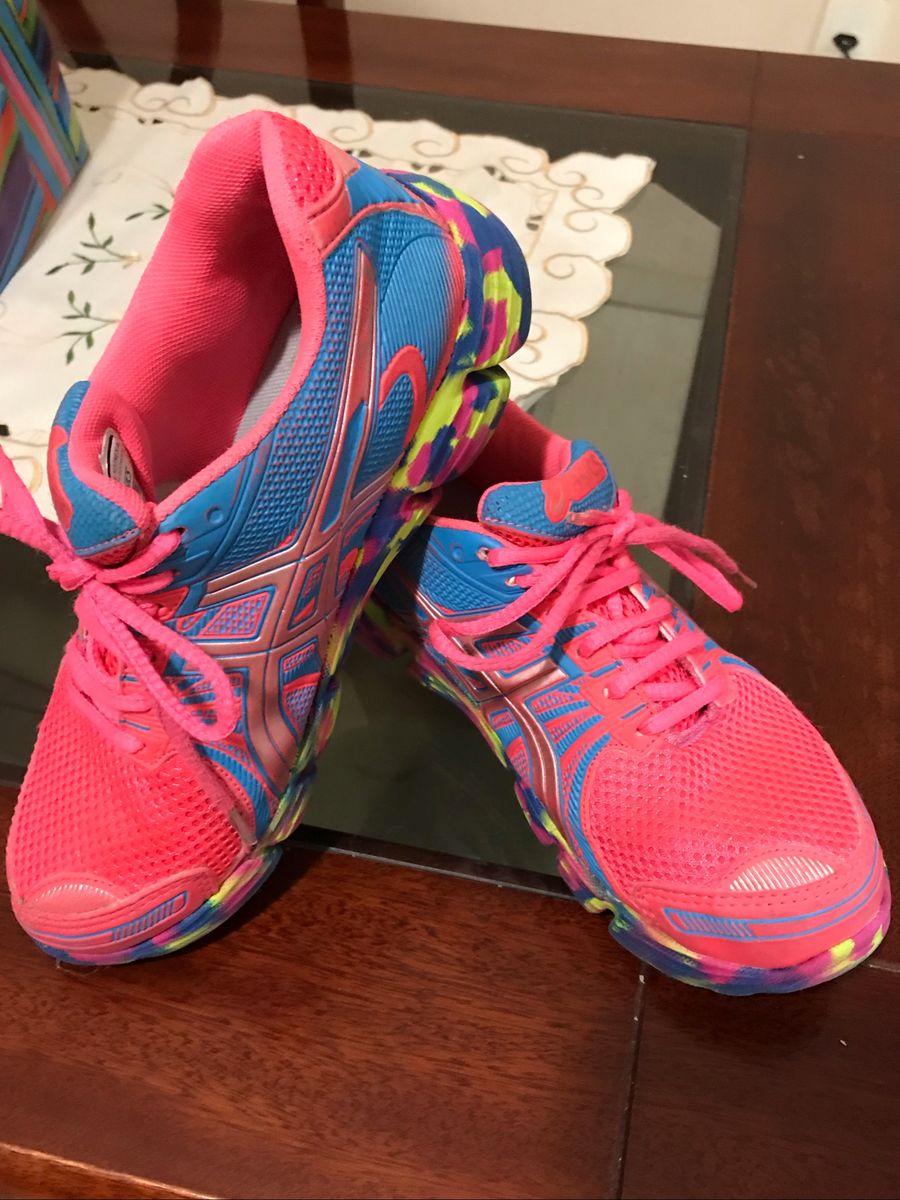Tênis Asics Colorido | Tênis Feminino Asics Usado 38679059 | enjoei