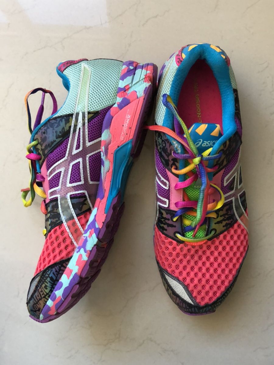 Tênis Asics Colorido | Tênis Feminino Asics Usado 34522293 | enjoei