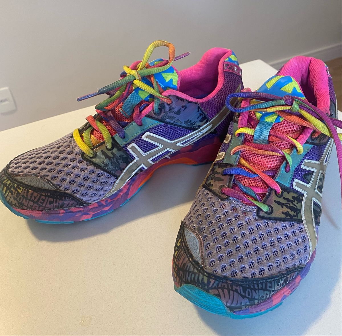 Tênis Asics Gel, Colorido | Tênis Feminino Asics Usado 69274214 | enjoei