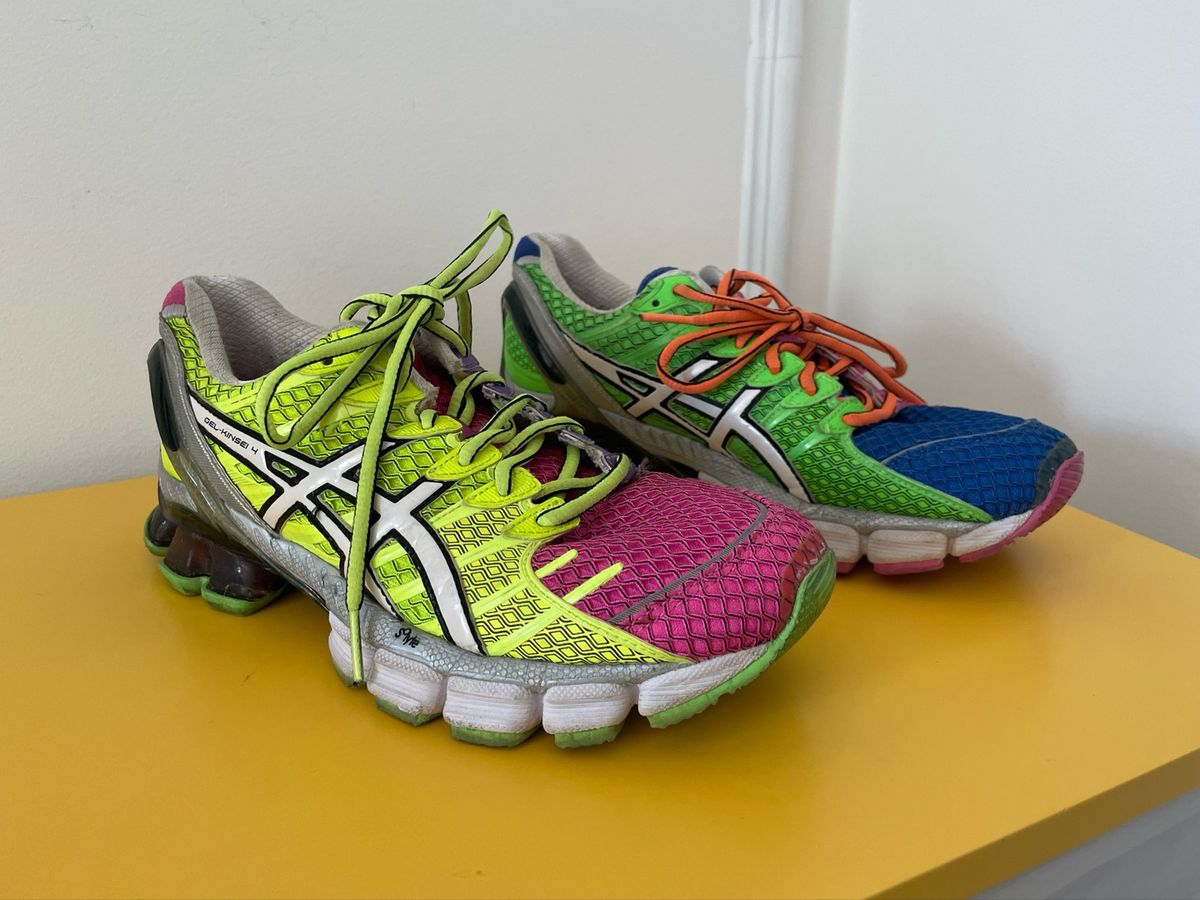 Tênis Asics Kinsei-4 Colorido | Tênis Feminino Asics Usado 71883719 ...