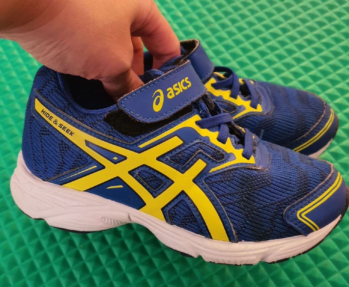 Tenis Asics Original Tam 28 | Calçado Infantil para Meninas Asics Usado ...
