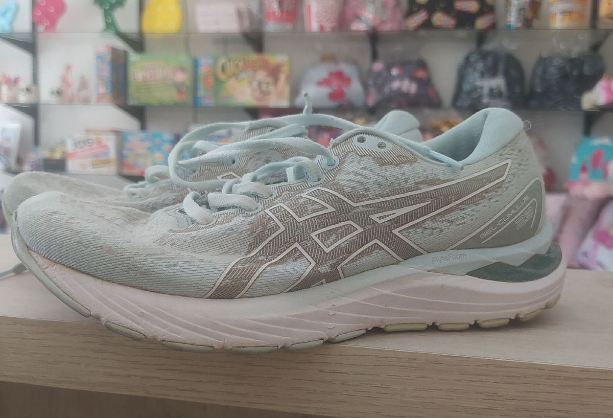 Tênis Asics Original Tam:34 | Calçado Infantil para Meninas Asics Usado ...