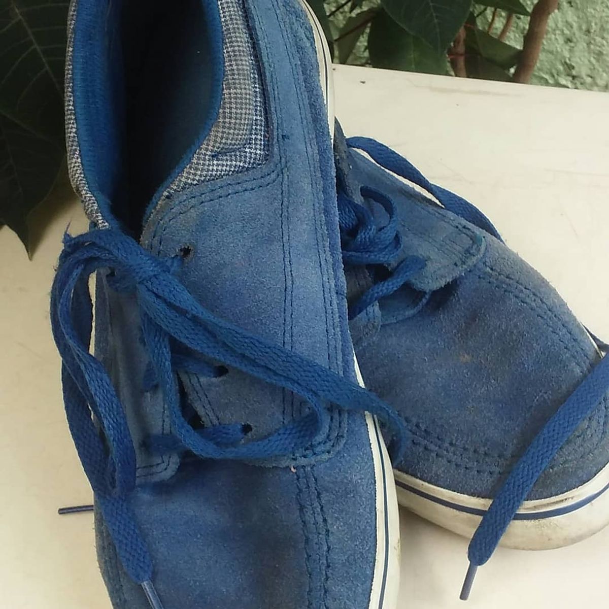 Tênis Azul | Tênis Masculino Usado 50035355 | enjoei