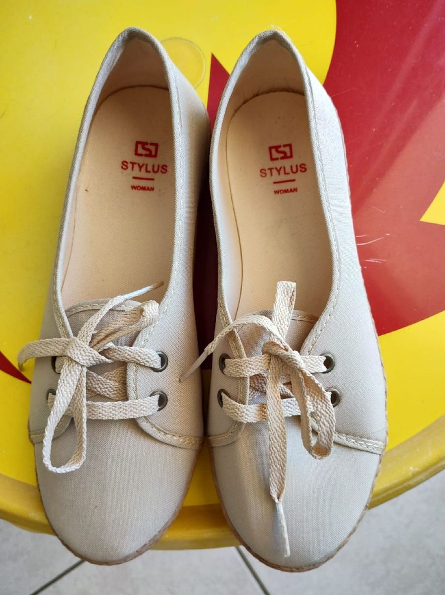 Tênis Bege | Tênis Feminino Styllus Usado 75381511 | enjoei