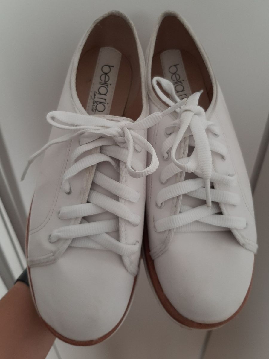 Tênis Beira Rio Branco Feminino | Tênis Feminino Beira Rio Usado ...