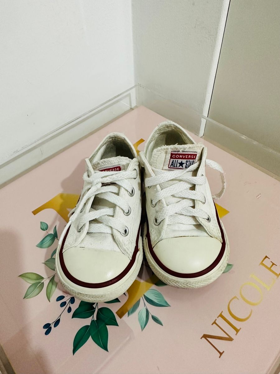 Tênis Branco All Star Infantil | Calçado Infantil para Bebê All Star ...