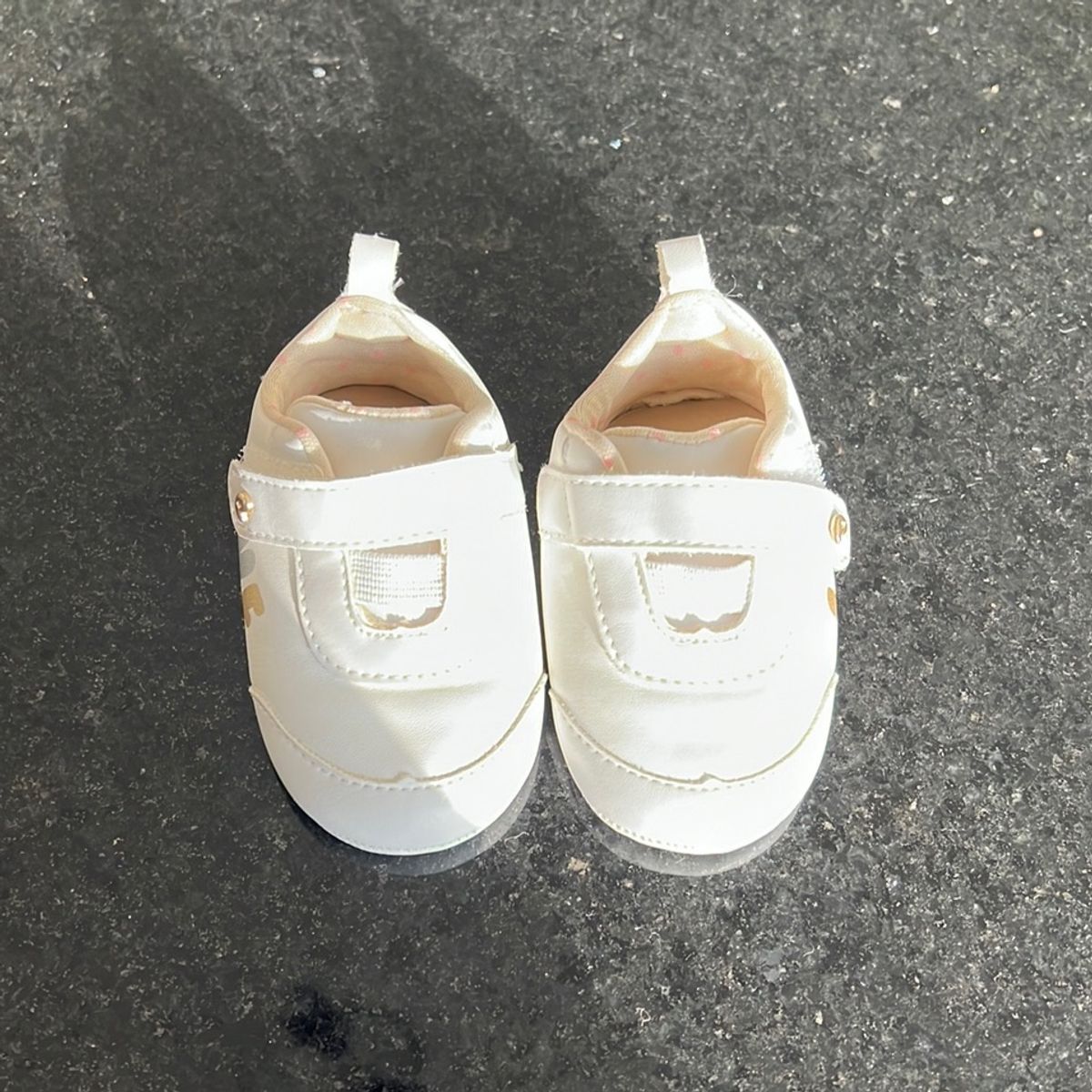 Tenis Branco com Velcro Love Tam 16 | Calçado Infantil para Bebê Mini ...