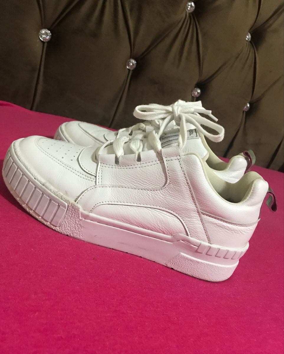 Tênis Branco Plataforma | Tênis Feminino Parô Cool Usado 53951963 | enjoei