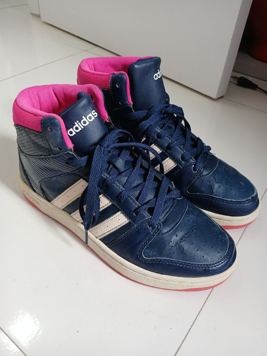 Tenis Cano Alto Adiddas Neo Comfort | Tênis Feminino Adidas Usado ...