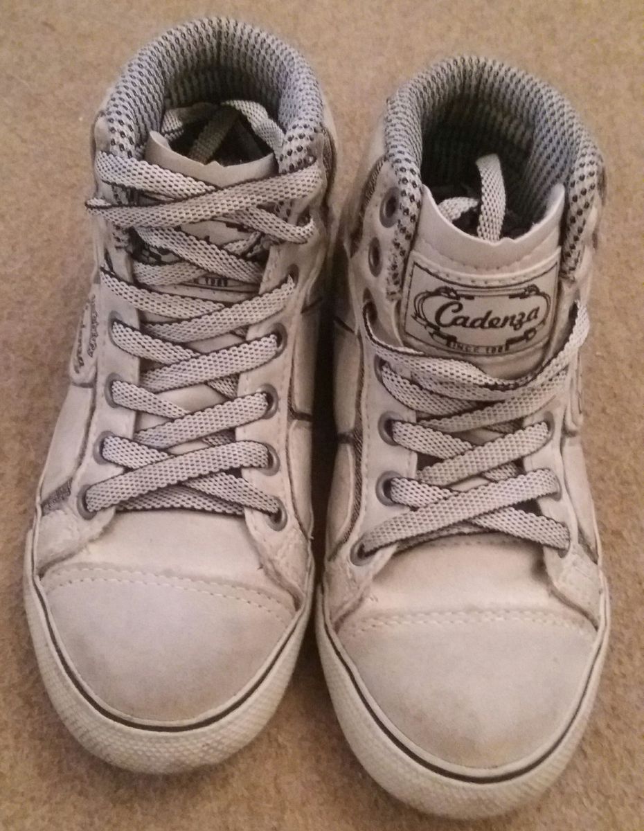 Tênis Cano Alto Gelo | Calçado Infantil para Meninos Cadenza Usado ...