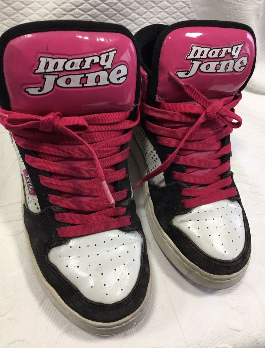 Tênis Cano Alto Mary Jane 38 | Tênis Feminino Mary Jane Usado 58313415 | enjoei