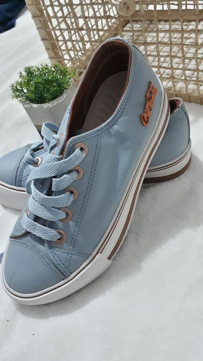 Tênis Coca Cola Azul Plataforma N 33 | Tênis Feminino Coca Cola Nunca ...