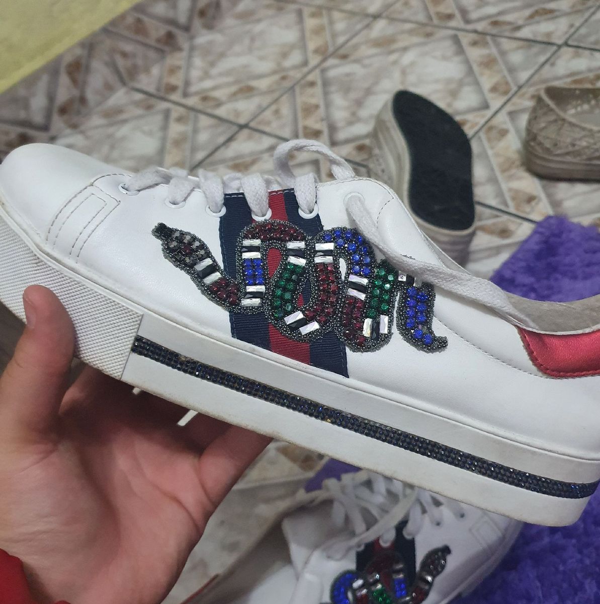 Tenis Constance | Tênis Feminino Constance Usado 48446650 | enjoei