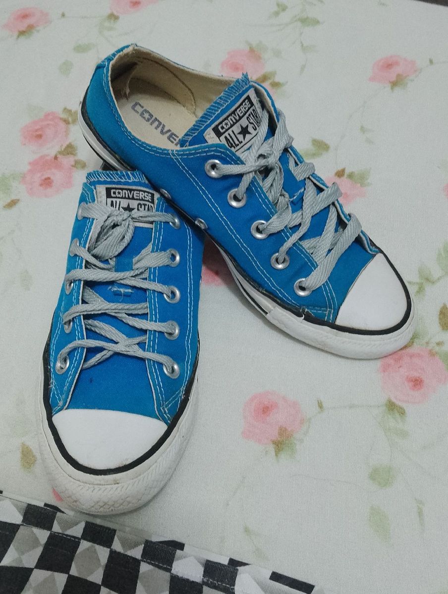 Tênis Converse All Star Azul Claro | Tênis Feminino Converse All Star ...