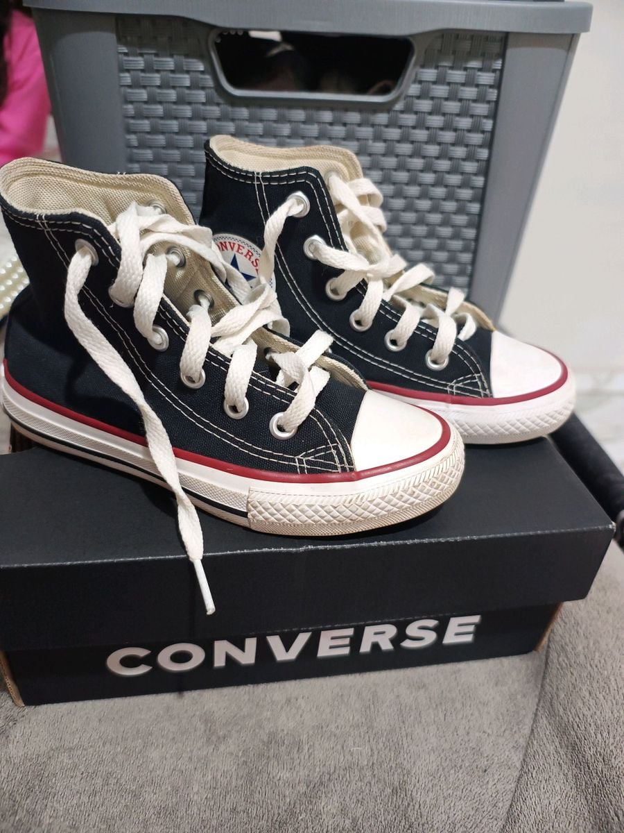 Tênis Converse All Star Botinha Preto 26 | Calçado Infantil para ...