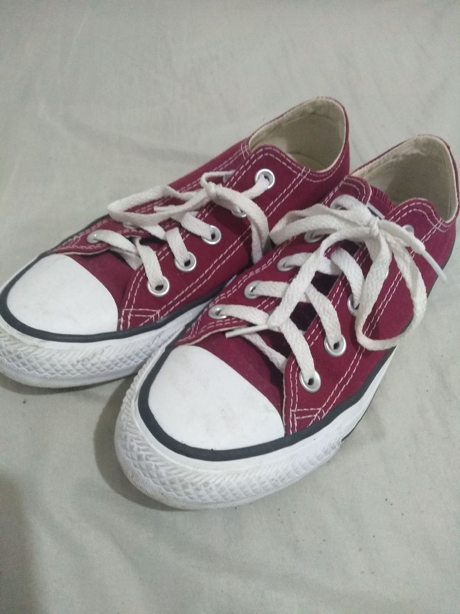 Tênis Converse All Star Vinho Tam 34 | Tênis Feminino Converse Nunca ...