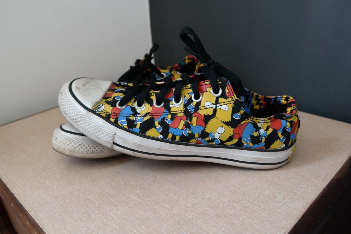 Tênis Converse Allstar The Simpsons | Tênis Feminino Converse Usado ...