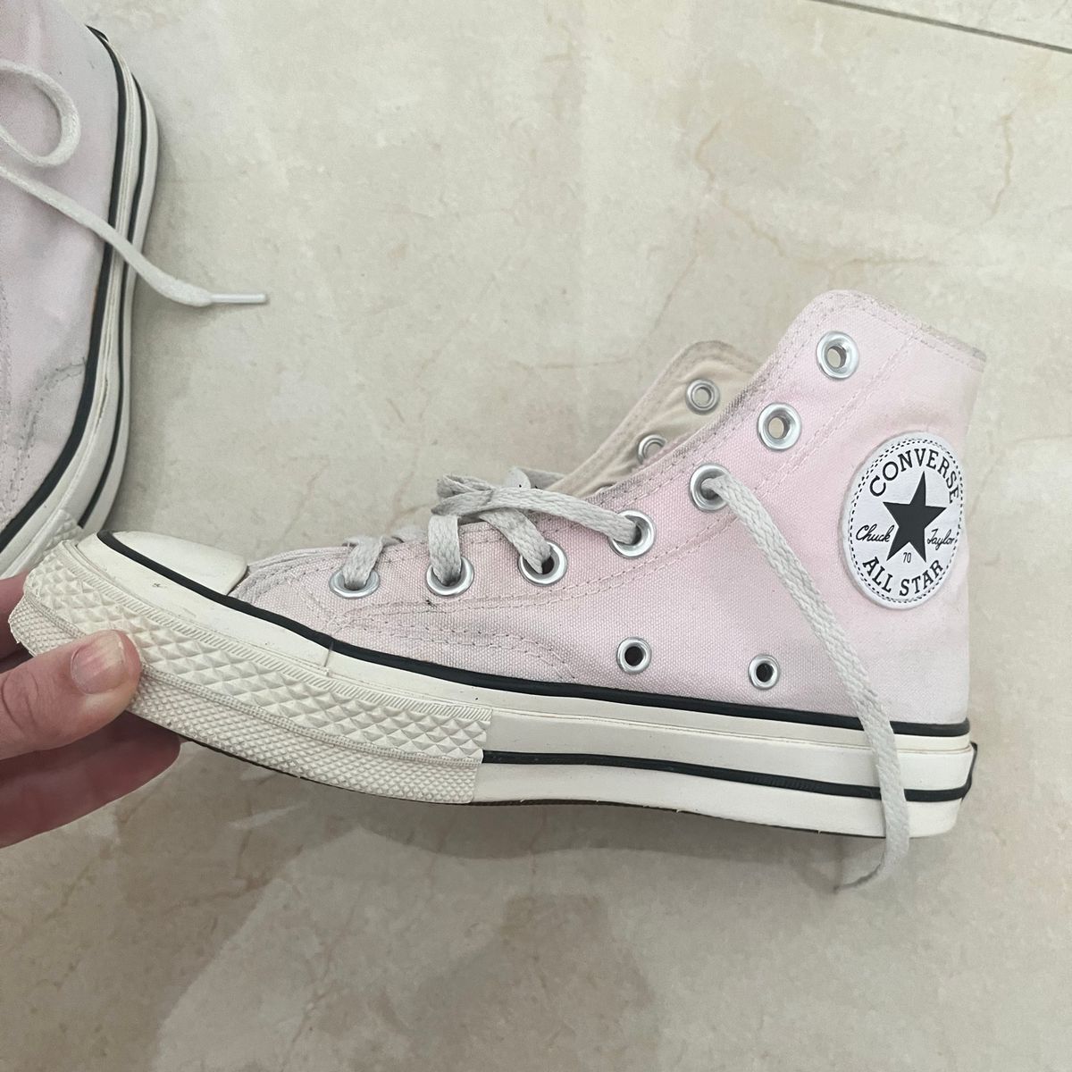 Tênis Converse Chuck Cano Alto Rosa | Tênis Feminino Converse Usado ...