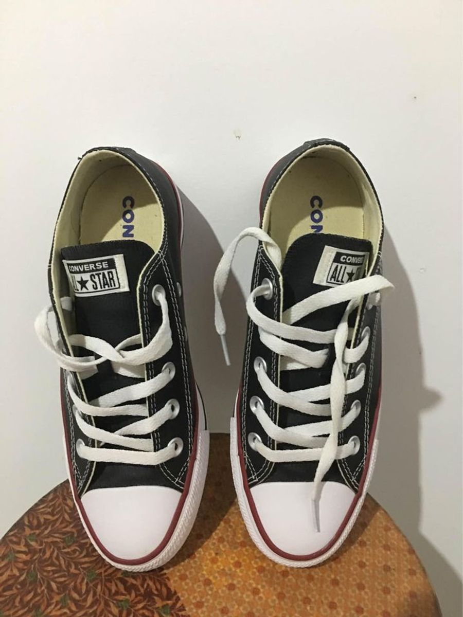 Tênis Converse Chuck Taylor All Star New Malden Ox Preto Vermelho ...
