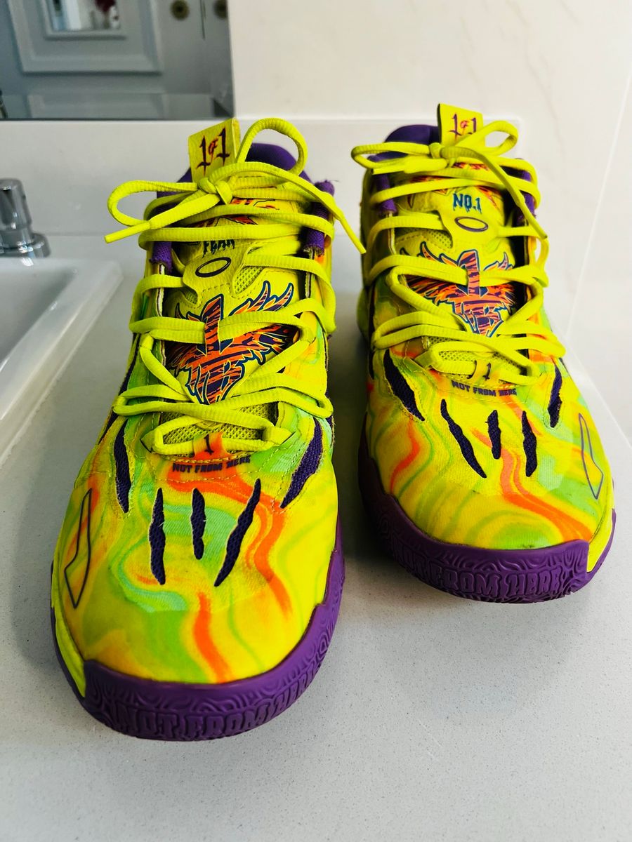 Tênis de Basquete Puma Mb.o3 "spark" Lamelo Ball Amarelo | Tênis ...