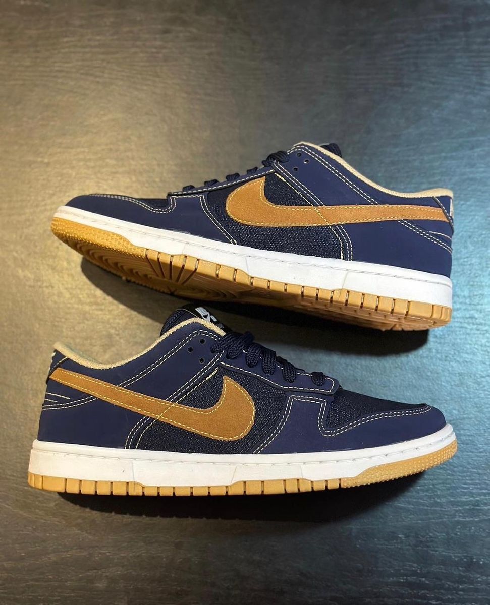 Tênis Dunk Low Jeans Tam 40 Edição Limitada Envio Imediato + Brinde ...