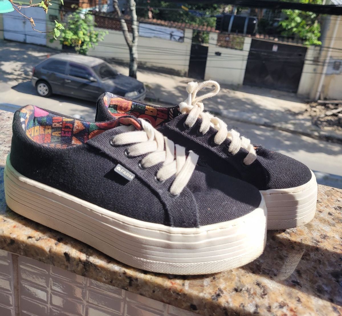 Tenis Farm Preto | Tênis Feminino Farm Usado 87337006 | enjoei