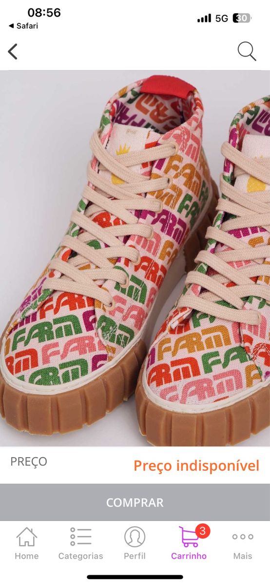 Tênis Farm | Tênis Feminino Farm Usado 98981386 | enjoei
