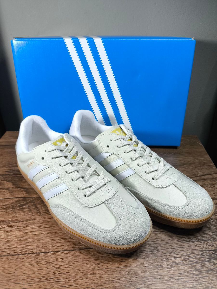 Tênis Feminino Adidas Samba 38 Original Cream White Produto 100% Couro ...