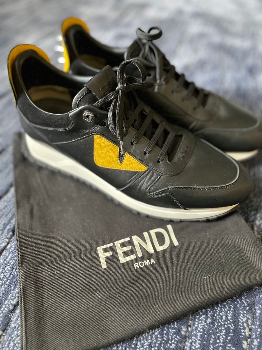 Tênis Fendi Monster Runner Spike-back | Tênis Masculino Fendi Usado ...