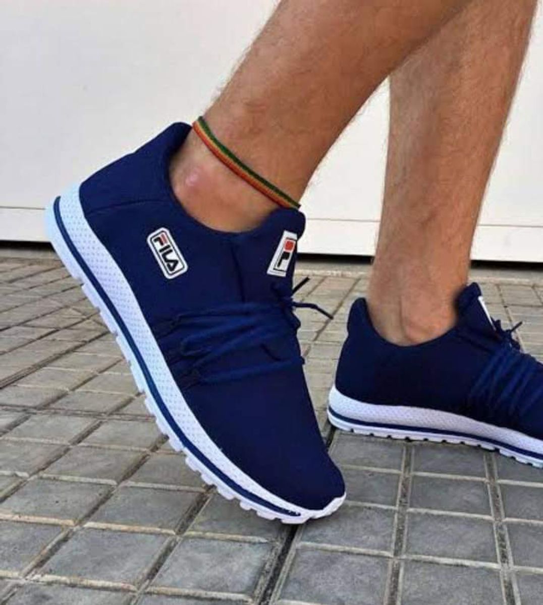 Tenis Fila Azul | Sapato Masculino Fila Nunca Usado 71010167 | enjoei