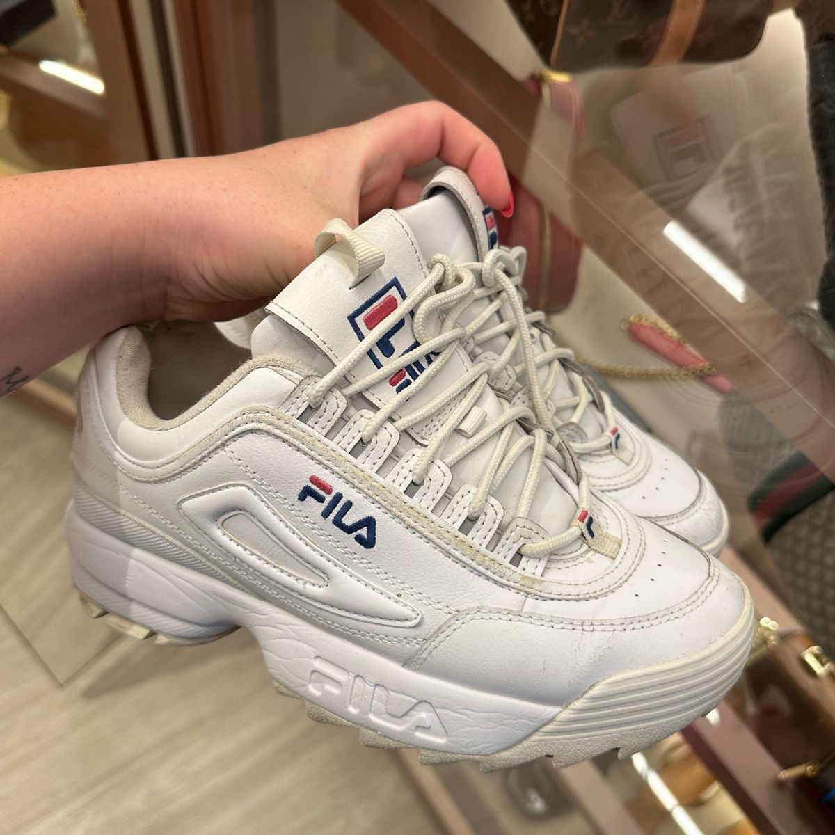 Tênis Fila Disruptor | Tênis Feminino Fila Usado 80367273 | enjoei