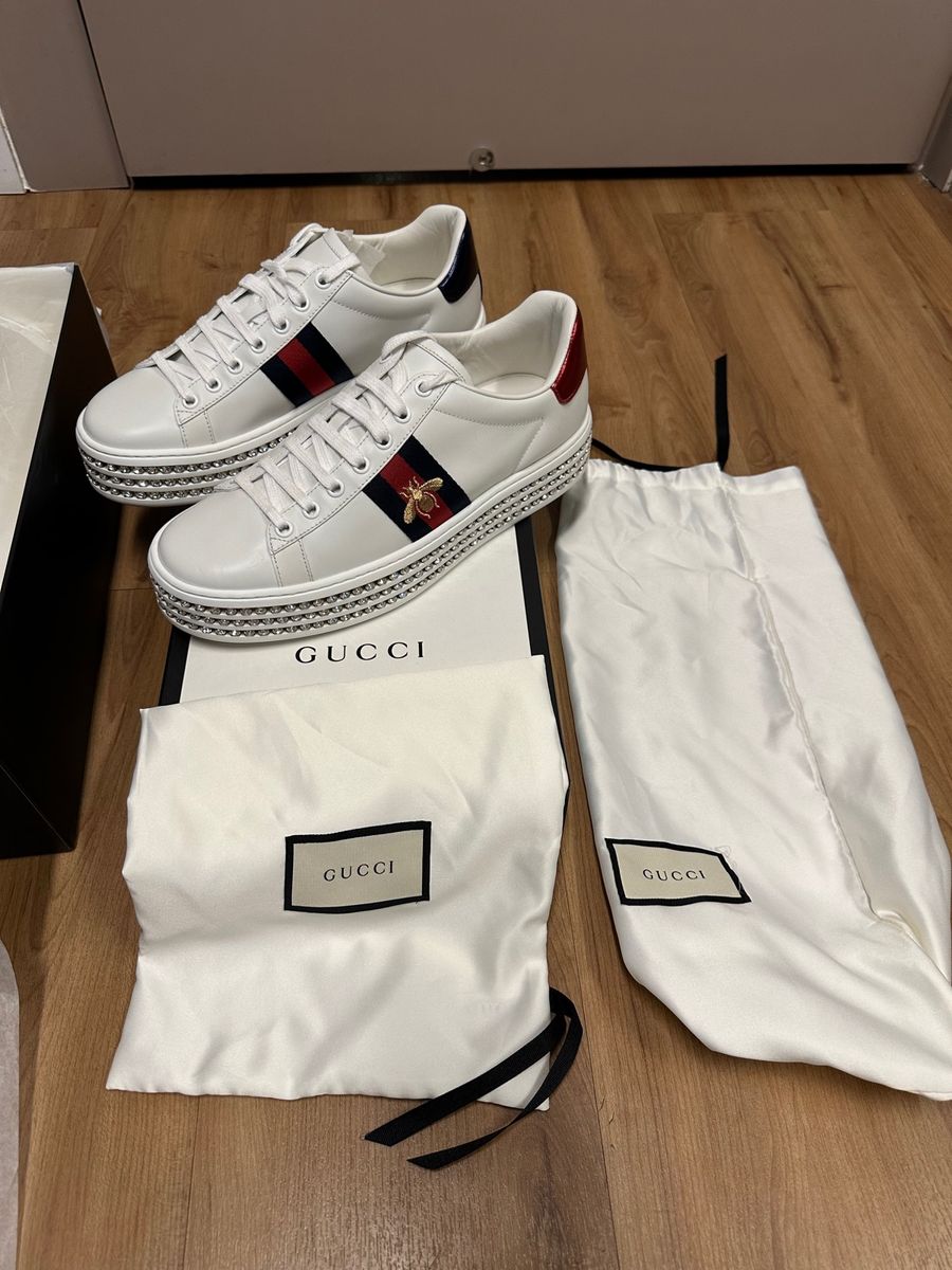 Tênis Gucci | Tênis Feminino Gucci Nunca Usado 84998684 | enjoei