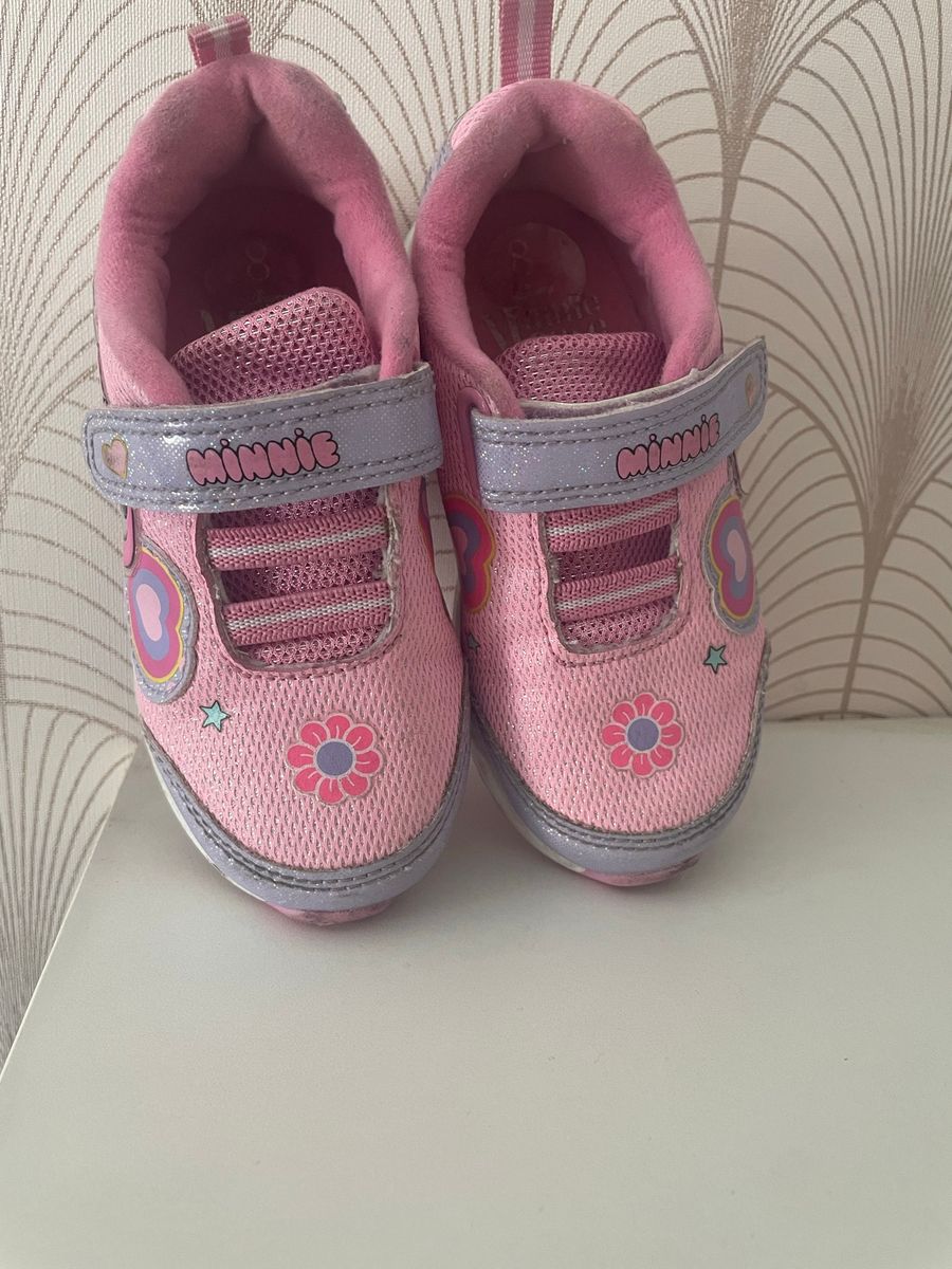 Tênis Infantil Que Acende Led Minnie | Calçado Infantil para Meninas ...
